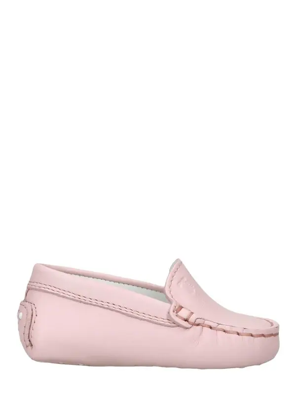 TOD'S Leather Pantofola Gommini Loafers - Pink