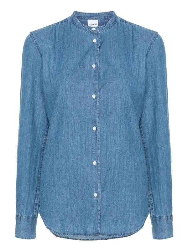 Aspesi Denim Cotton Shirt - Blue