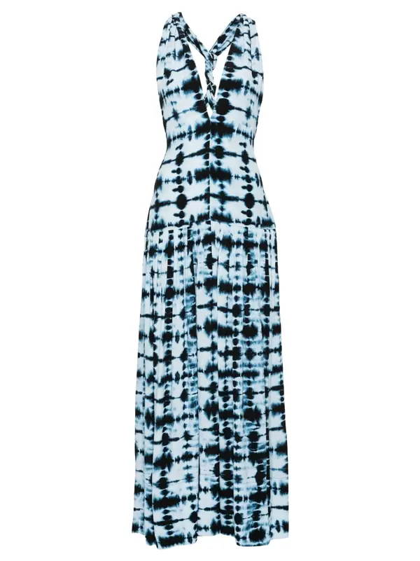 Proenza Schouler Simone Tie-dye Midi Dress - Blue