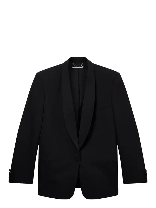 Stella McCartney Shawl Collar Wool Blazer - Black
