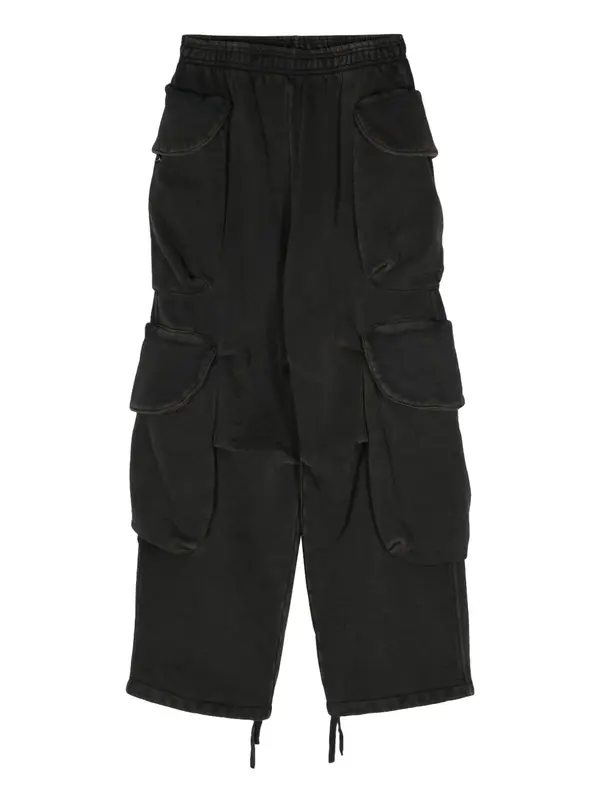 ENTIRE STUDIOS Heavy Gocar Mid-rise Cargo Trousers - Black