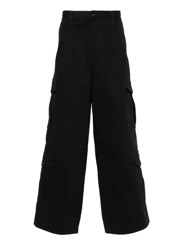 Emporio Armani Twill-weave Cargo Pants - Black