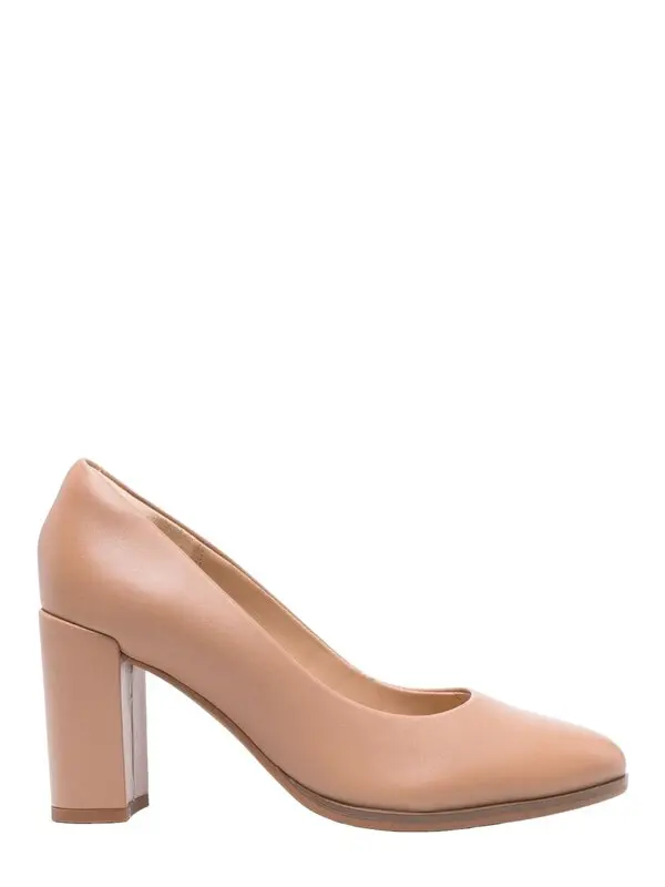 Clarks Freva 85mm Leather Pumps - Pink