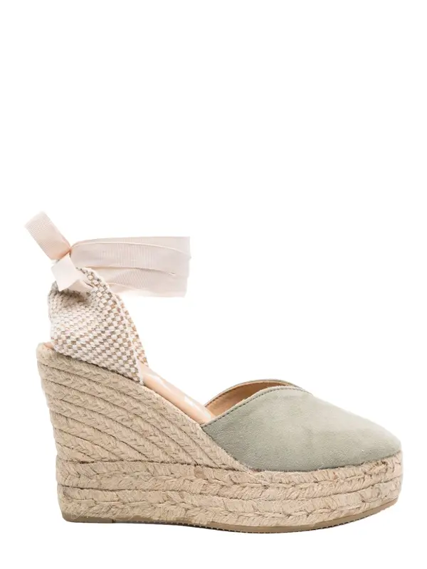 Manebí 110mm Suede Espadrilles - Green