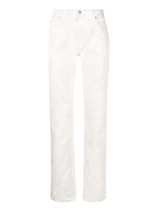 MAISON MARGIELA Bleached-wash Slim-cut Jeans - White