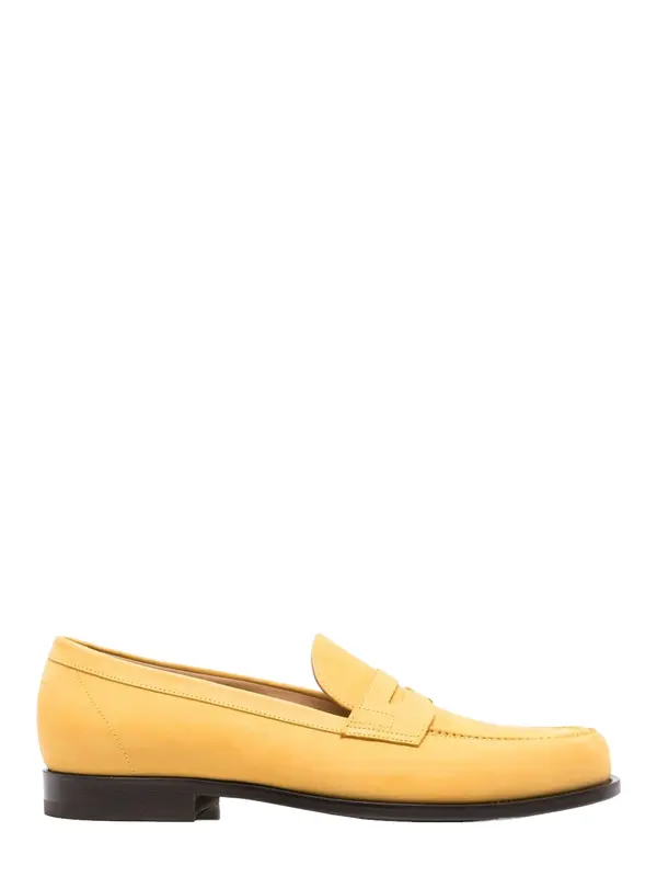 SCAROSSO Austin Leather Loafers - Yellow