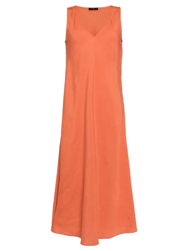 Voz V-neck Sleeveless Maxi Dress - Brown