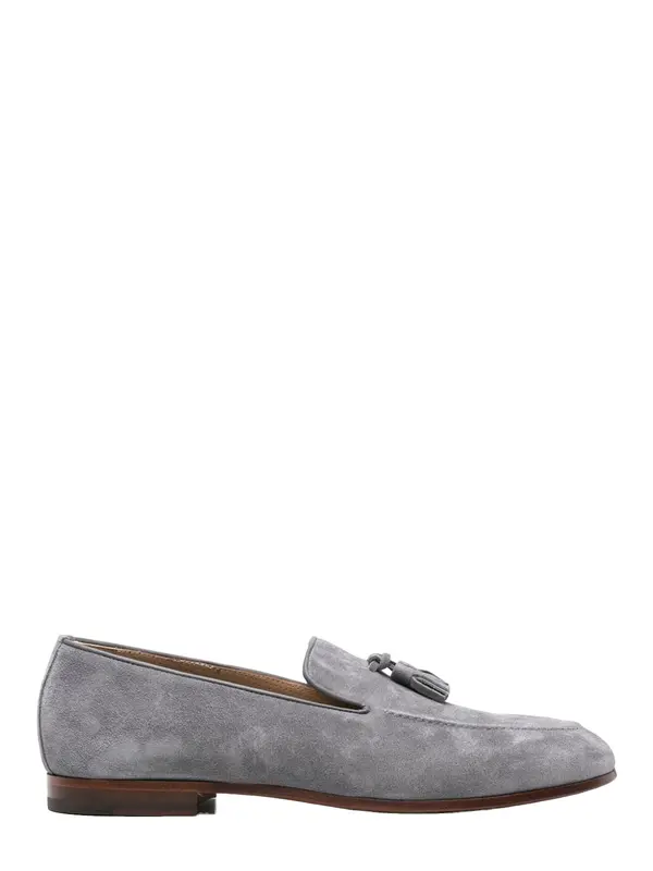 SCAROSSO Flavio Suede Loafers - Grey