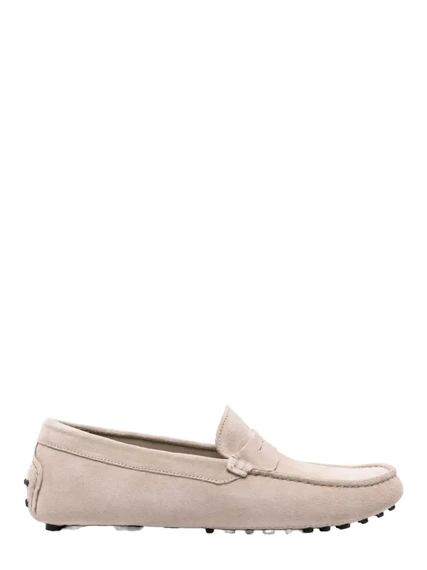 SCAROSSO Michael Suede Loafers - Neutrals
