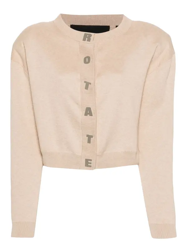 Remain Birger Christensen Logo-lettering Cardigan - Neutrals