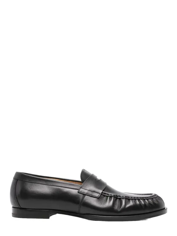SCAROSSO Fred Leather Loafers - Black