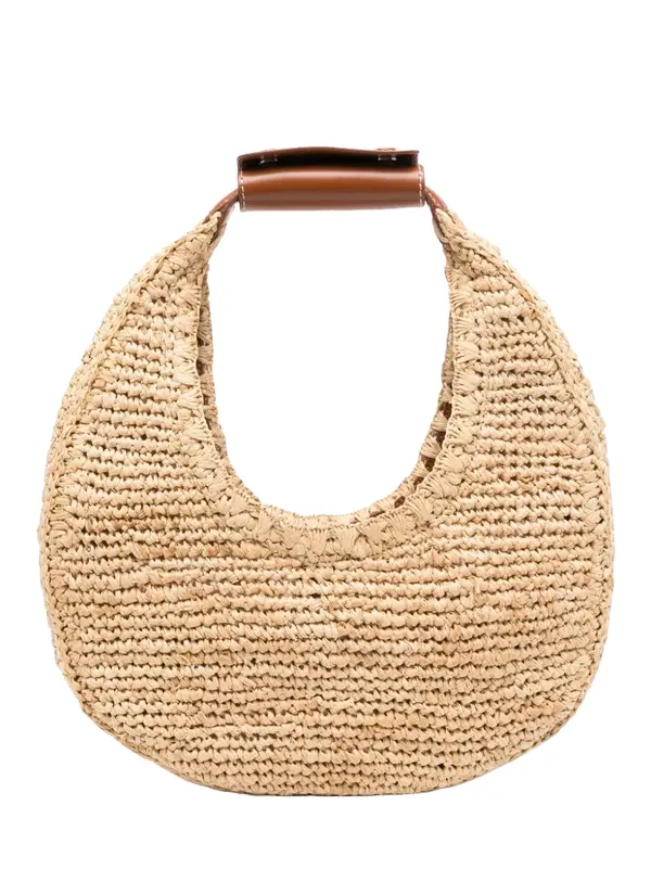Staud Moon Raffia Tote Bag - Neutrals