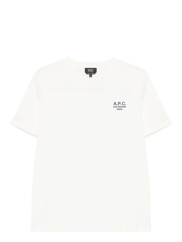 A.p.c. Logo-embroidered T-shirt - White