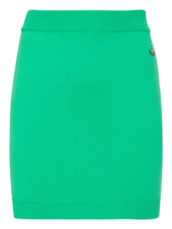VIVIENNE WESTWOOD Bea Cotton Miniskirt - Green