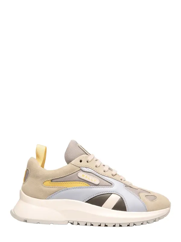 Bally Logo Appliqué Suede Sneakers - Neutrals