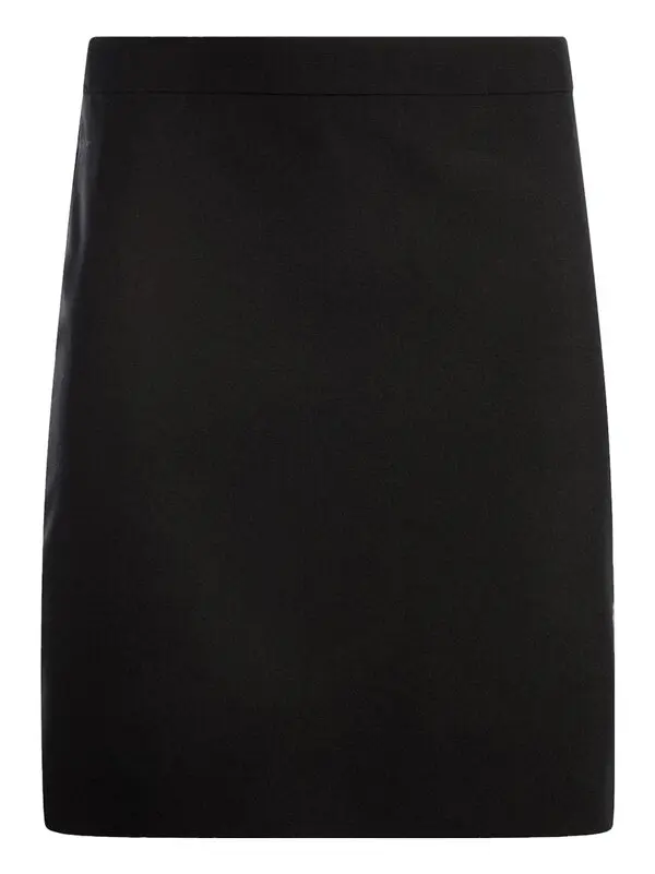 Bally Virgin Wool Pencil Skirt - Black