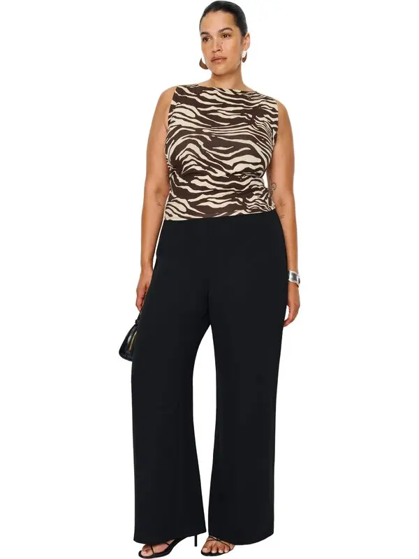 REFORMATION Dusk Knit Top Es - Brown