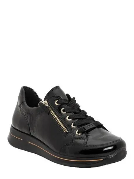 ARA Oleanna Zip Sneaker - Black