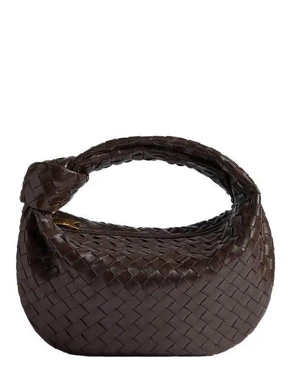 Bottega Veneta Teen Jodie Intrecciato Hobo - 2132 Fondant-gold