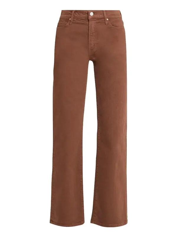 MOTHER The Kick It Straight Leg Jeans - Bison