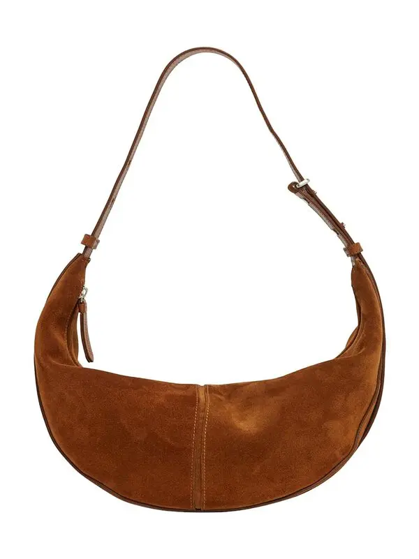 Proenza Schouler Slide Suede Shoulder Bag - Saddle