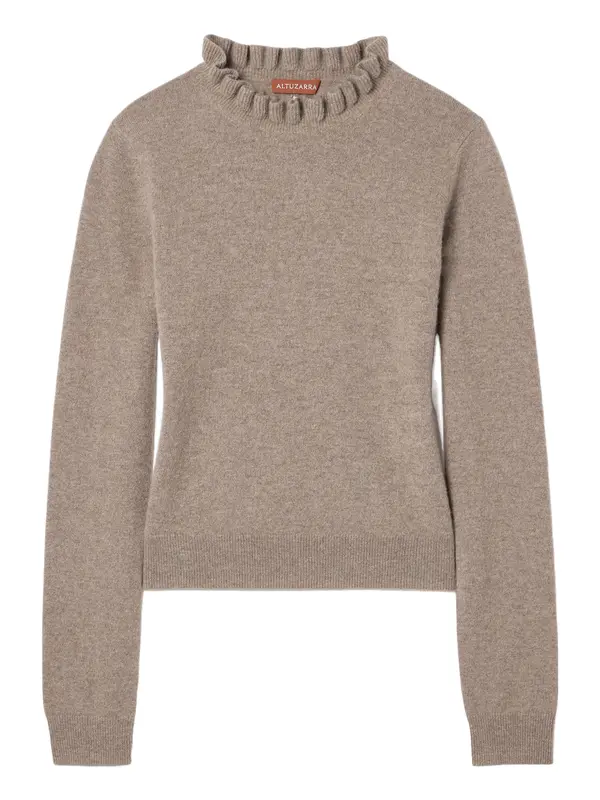 Altuzarra Circo Cashmere Turtleneck Sweater - Neutrals