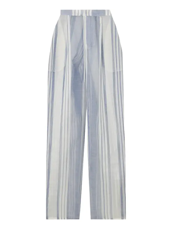 ADMONA Nur Striped Gauze Pants - Blue