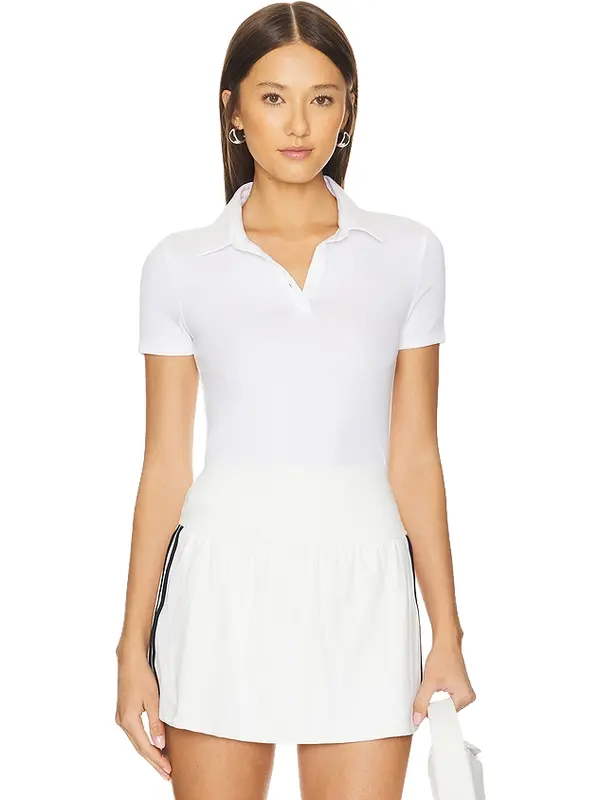 Splits59 Talia Rib Polo - White