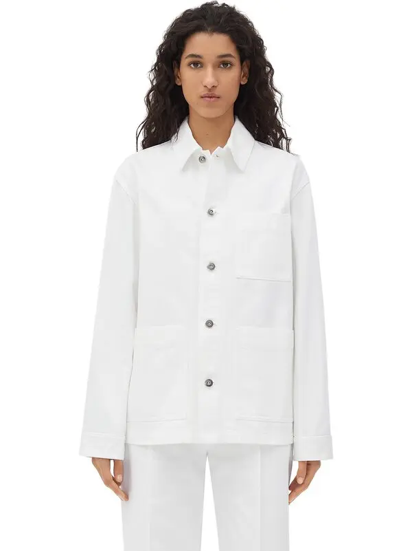 BOTTEGA  VENETA Bottega Veneta Soft Denim Jacket - White