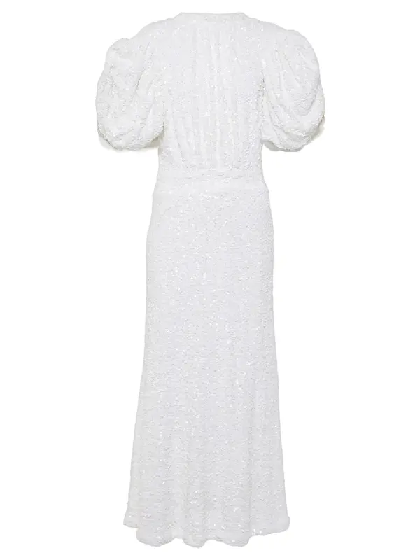 Remain Birger Christensen Bridal Sequined Gown - White
