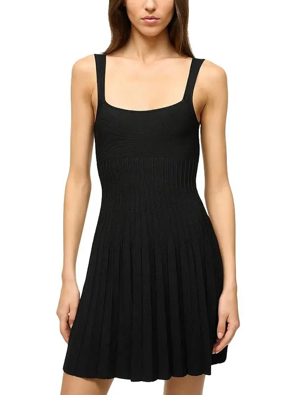 Staud Ellison Mini Dress - Black