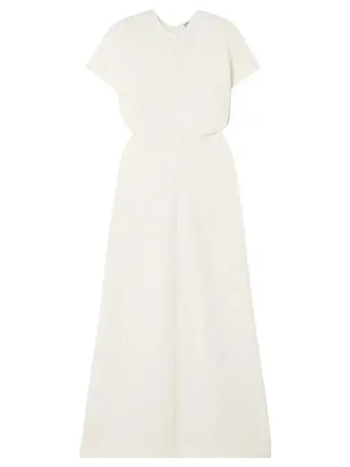 TOTEME Gathered Woven Maxi Dress - Cream
