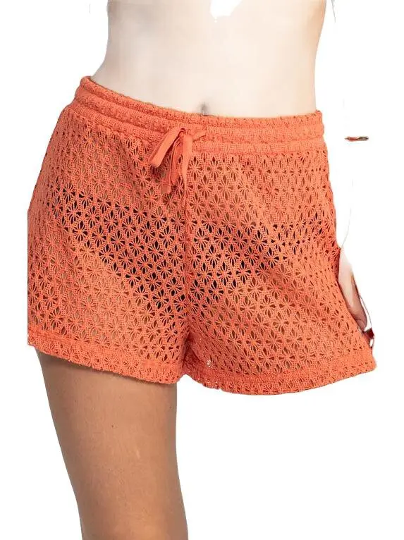 Roxy Sunset Riders Cover-up Shorts - Apricot Brandy
