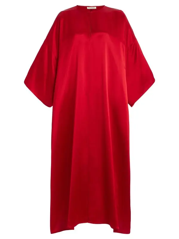 BY MALENE BIRGER Cicine Oversized Satin Maxi Dress - Red