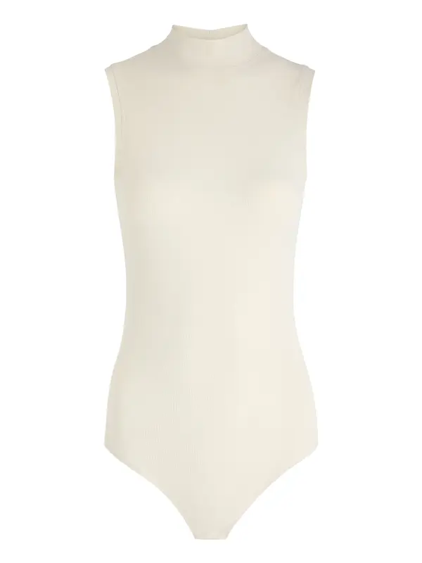 Spanx Suit Yourself Ribbed Bodysuit - Off White