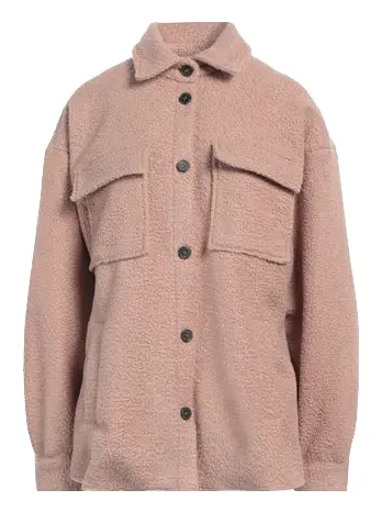 VICOLO Bouclé Shirt - Beige