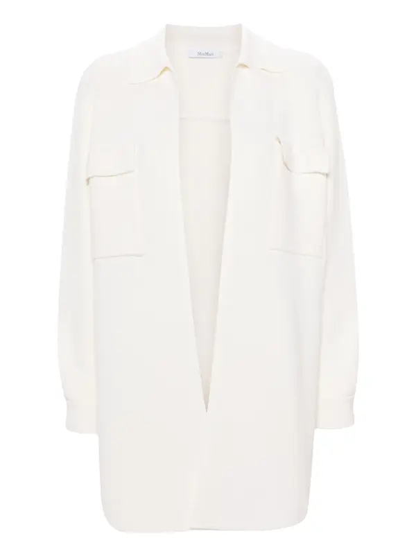 Max Mara Virgin Wool Cardigan - White