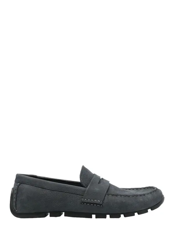 Clarks Oswick Bar Leather Boat Shoes - Blue