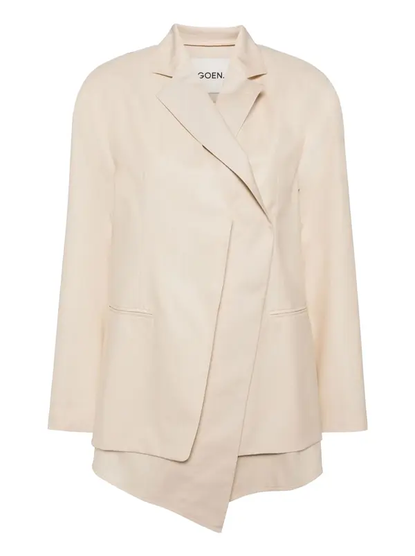 Goen.j Layered Single-breasted Blazer - Neutrals