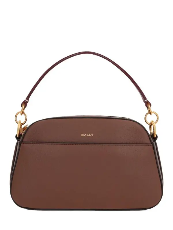 Bally Logo-embossed Leather Shoulder Bag - Brown