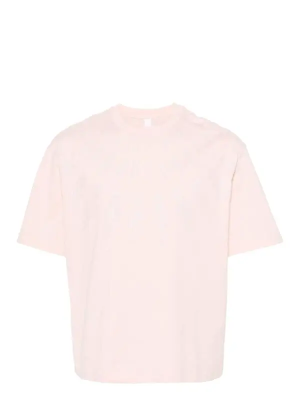 Neil Barrett Thunderbolt-print Cotton T-shirt - Pink