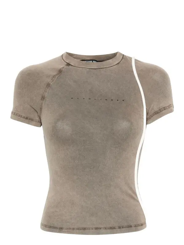 Ottolinger Logo-print Jersey T-shirt - Brown