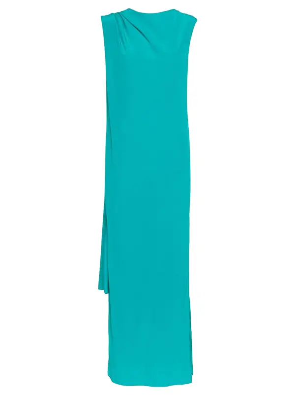 GIANLUCA CAPANNOLO Juliette Silk Dress - Blue