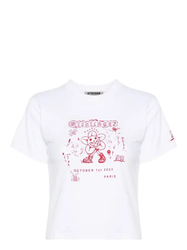 Ottolinger Logo-print T-shirt - White
