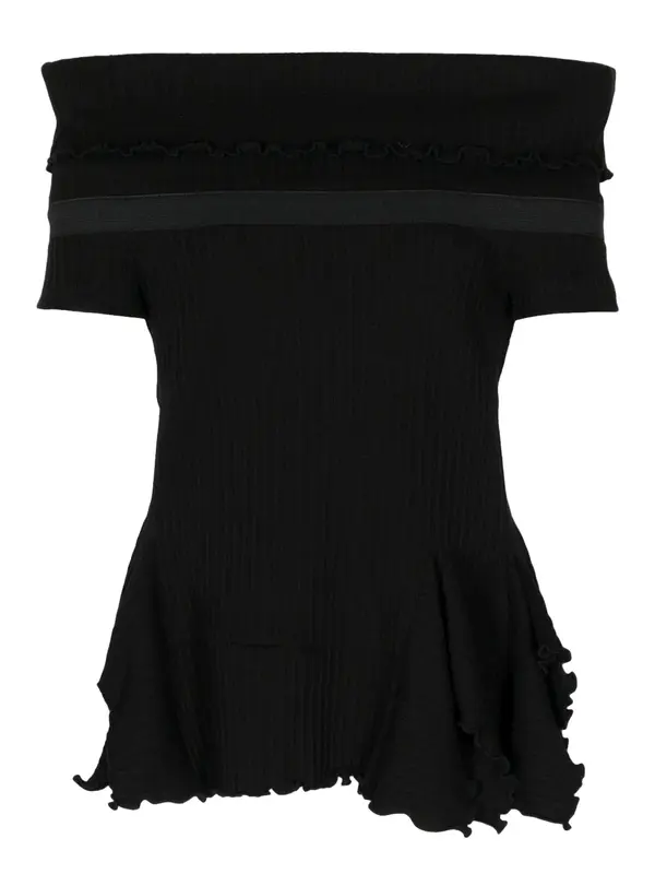Goen.j Off-shoulder Top - Black
