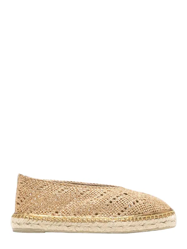 CastaÑer Metallic-threading Espadrilles - Gold