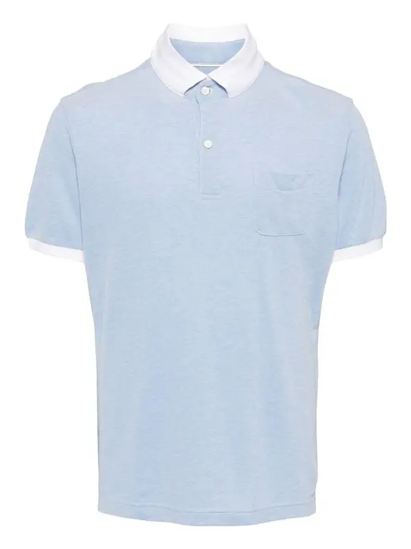 PRIVATE STOCK LABS The Midas Cotton Polo Shirt - Blue