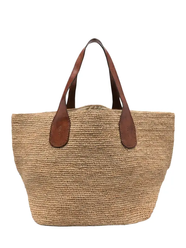 IBELIV Raffia Tokyo Tote - Neutrals