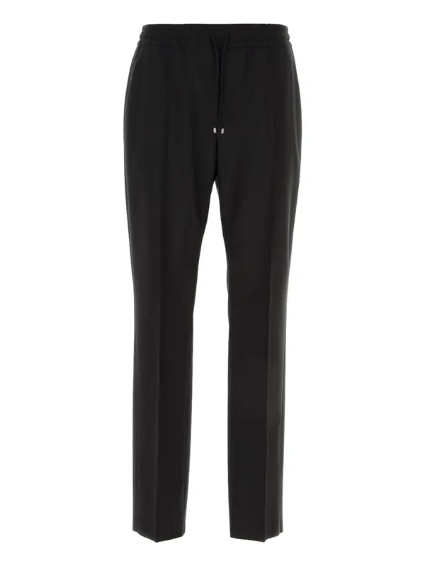 Valentino Garavani Side-stripe Drawstring Trousers - Black