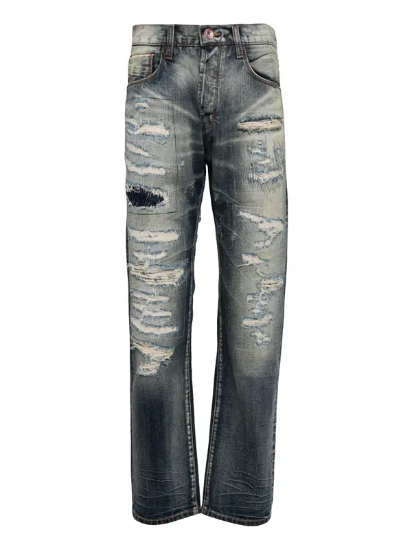 PRIVATE STOCK LABS The Malcolm Straight-leg Jeans - Blue